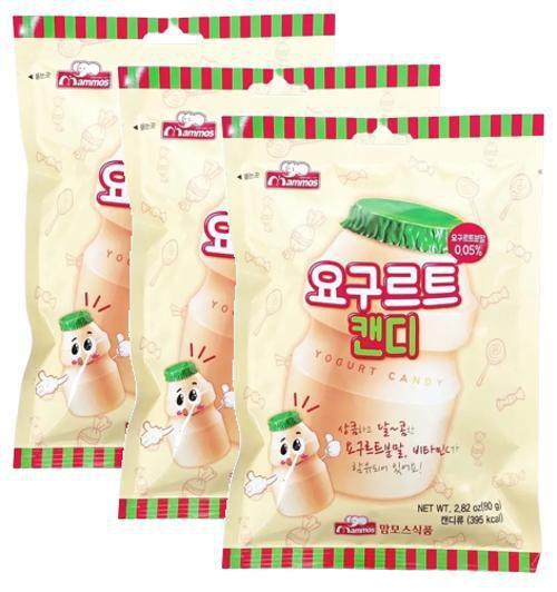 Kit 3 Bala Coreana Sabor Yogurt Candy Mammos 80G - Balas - Magazine Luiza