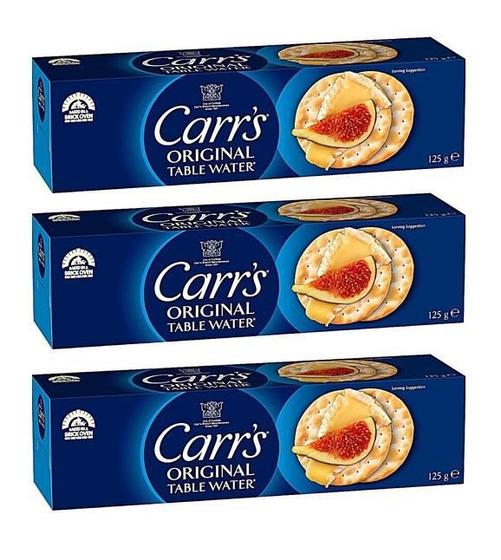 Kit 3 Biscoito Água E Sal Carr'S Original Table Water 125G - Biscoito ...