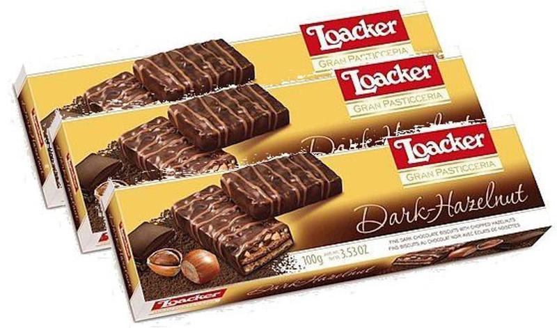 Kit 3 Biscoitos Loacker Gran Pasticceria Cappuccino 100G - Biscoito ...