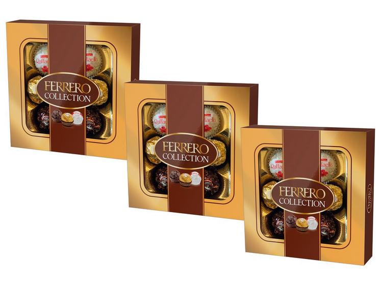 Kit 3 Bombom Ferrero Rocher Rafaello Colletion 7 um. 77g - Bombom ...