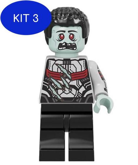 Kit 3 Boneco Blocos De Montar Zumbi Falcon Edição Exclusiva - Mega ...