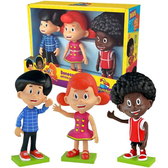 Kit 3 Bonecos 3 Três Palavrinhas Vinil Miguel Davi Sarah - Líder ...