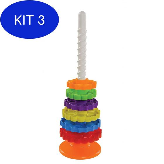 Kit 3 Brinquedo Infantil Estimula Criatividade Giro Mágico - Dismat ...