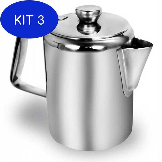 Kit 3 Bule Para Leite Leiteira Com Tampa 568Ml Premium Em - Toda Casa ...