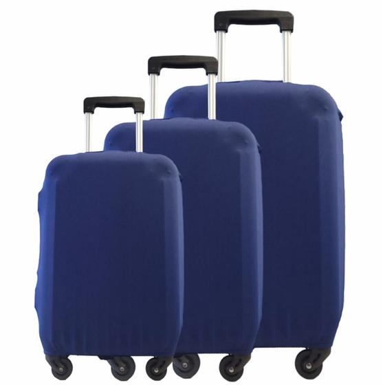 Kit 3 Capas Protetora Mala De Viagem Big Style Azul Marinho P, M, G ...