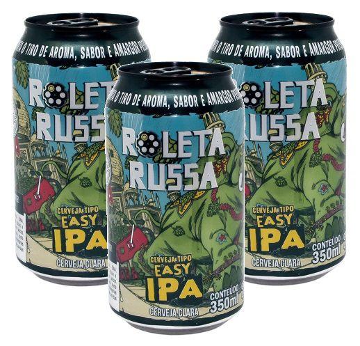 Kit 3 Cerveja Roleta Russa Easy Ipa Lata 350ml - Cerveja - Magazine Luiza