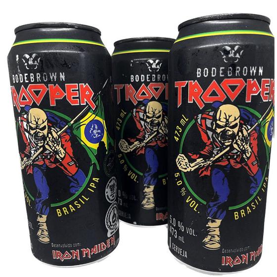 Kit 3 Cervejas Iron Maiden Trooper Ipa Cacau Manga Chocolate branco ...