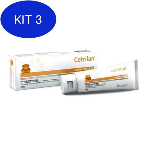 Kit 3 Cetrilan Creme Tubo Com 40 Gramas - Theraskin - Creme/ Pomada ...