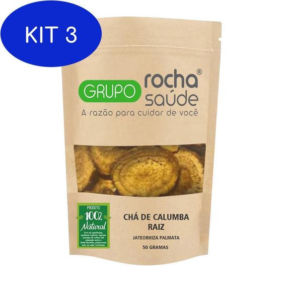 Kit 3 Chá De Calumba Raiz - Jateorhiza Palmata - 50G - Grupo Rocha ...