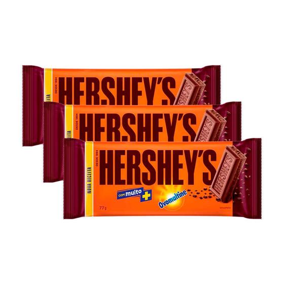 Kit 3 Chocolate Hershey's Ovomaltine 77g - Hersheys - Chocolate / Barra ...
