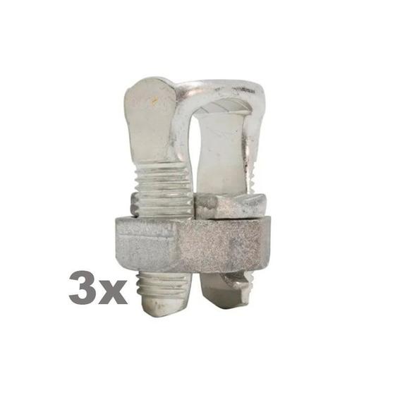 Kit 3 Conector Parafuso Fendido Emenda Cabos Fios Split Bolt 25mm - FEK ...