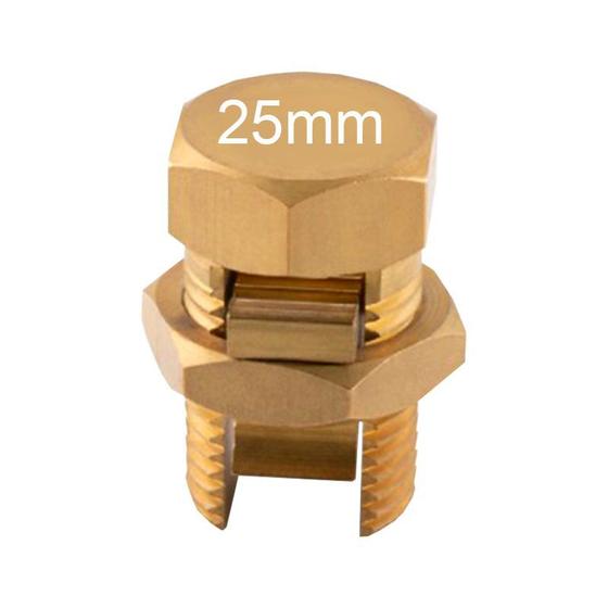 Kit 3 Conector Parafuso Fendido Emenda Cabos Split Bolt 25mm - 3MAJ ...
