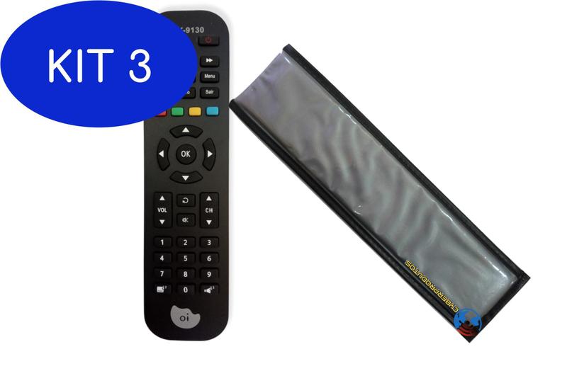 Kit 3 Controle Para Oi Tv Hd Sagemcom / Elsys Etrs35 /Etrs37Dsi74 - SKY ...