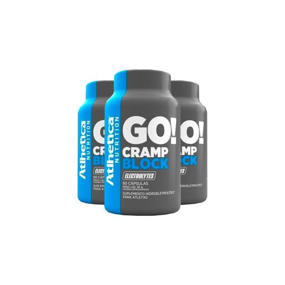 Kit 3 Cramp Block (60 Caps), Atlhetica Nutrition - Multivitamínico ...