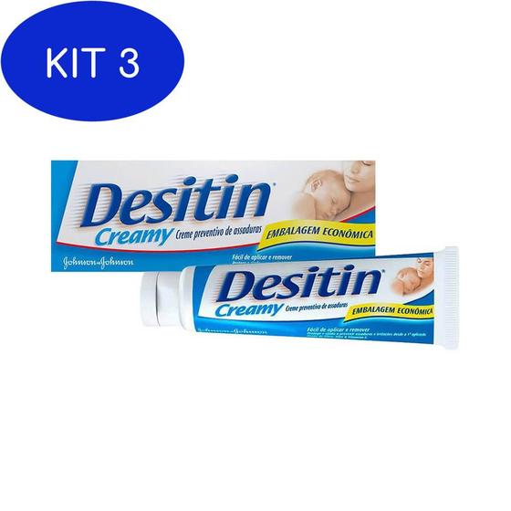 Kit 3 Creme Preventivo de Assaduras Desitin 113g - Creme/ Pomada para Assadura - Magazine Luiza