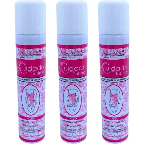 Kit 3 Desodorante Spray Intimo Feminino Aerosol Elimina Odores Jato ...