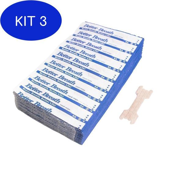 Kit 3 Dilatador Nasal Respire Melhor Pele Seca/Sensível, 10 Tiras ...