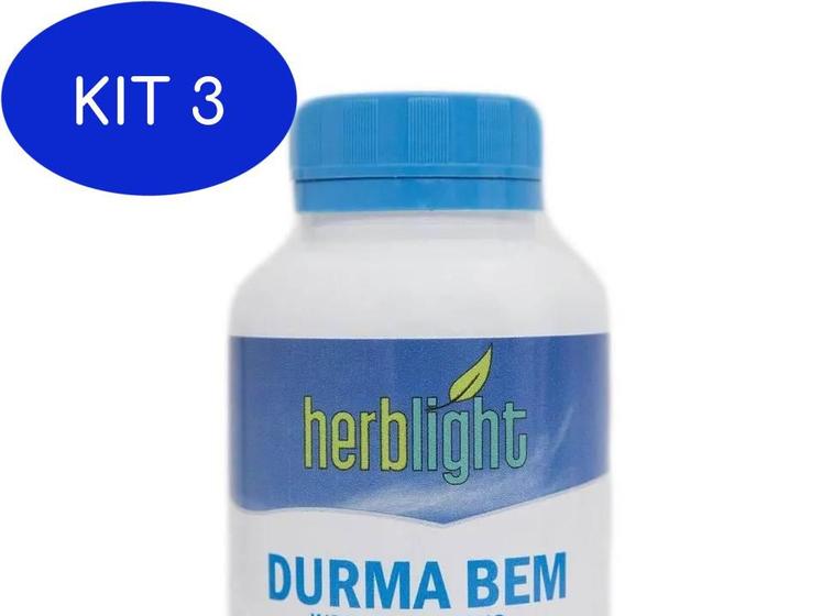 Kit 3 Durma Bem 180 Comprimidos Herbilight - Herblight - Fitoterápicos ...