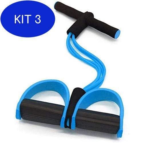 Kit 3 Elástico Treinos Exercicio Extensor Ginastica Academia - Mbtech ...
