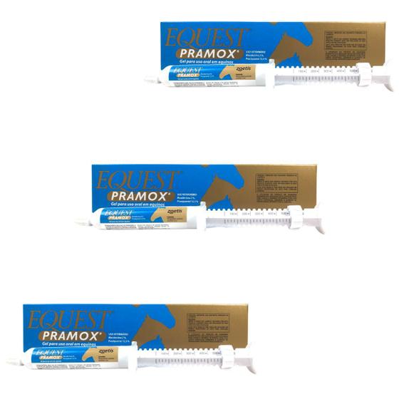 Kit 3 Equest Pramox 11,8g Suplemento Pasta Equinos Zoetis - Farmácia ...