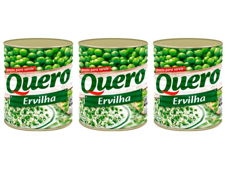 Kit 3 Ervilha Pronta para Servir Quero Lata 170g - Ervilha em Conserva ...