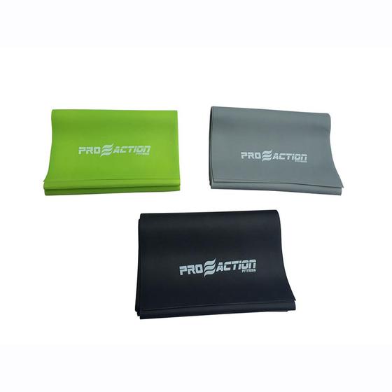 Kit 3 Faixas Elásticas Látex Thera Band - Funcional Completo ProAction ...