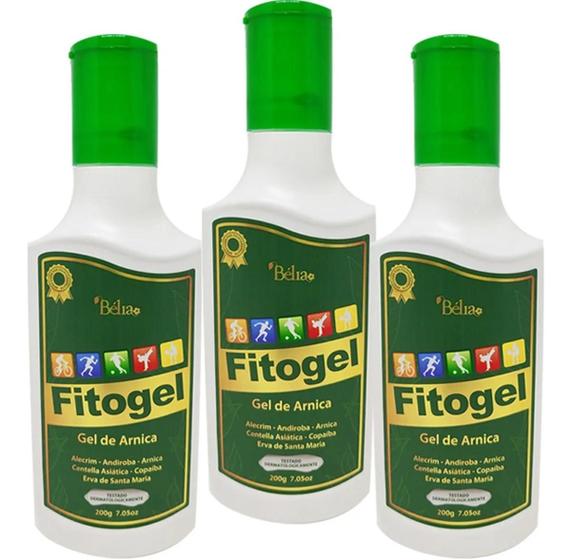 Kit 3 Fitogel Gel de Arnica 10 Ervas Bélia 200g - Cosméticos para ...
