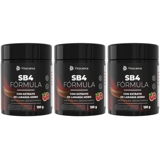 Kit 3 Fórmula SB4 - Vitascience - Massa Muscular - Magazine Luiza