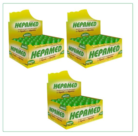 Kit 3 Hepamed Suplemento Digestivo 48 Flaconetes - Cimed ...