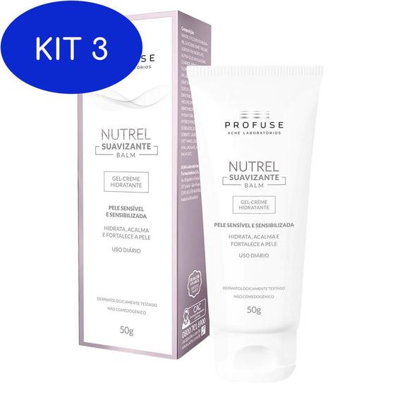 Kit 3 Hidratante Facial Profuse Nutrel Suavizante 50g - Hidratante ...