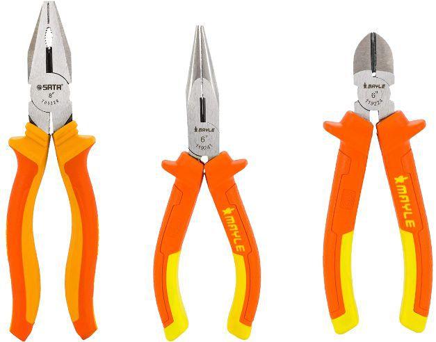 Kit 3 Jogo De Alicates Sata/Mayle- Universal - Corte - Bico - Alicate ...