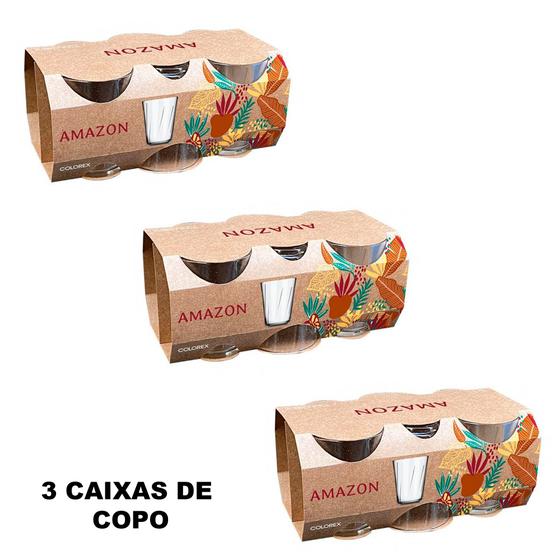 Kit 3 jogo de copo amazon 190ml 6pc 6179 nadir figueiredo - Copos - Magazine Luiza