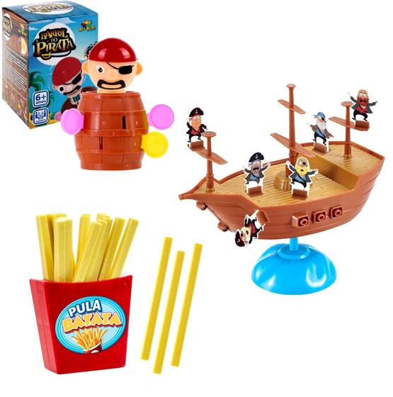 Kit 3 Jogos para Família Equilibra Pirata Pula Batata Pula Pirata - Art ...