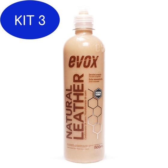 Kit 3 l Leather Hidratante de Couro 500ml - Evox - Cuidados com o Corpo - Magazine Luiza