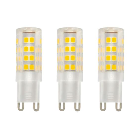 Kit 3 Lâmpada Led Arandela G9 7w 6500k Bivolt Branco Frio Arandela Halopin Bipino Muro Area ...