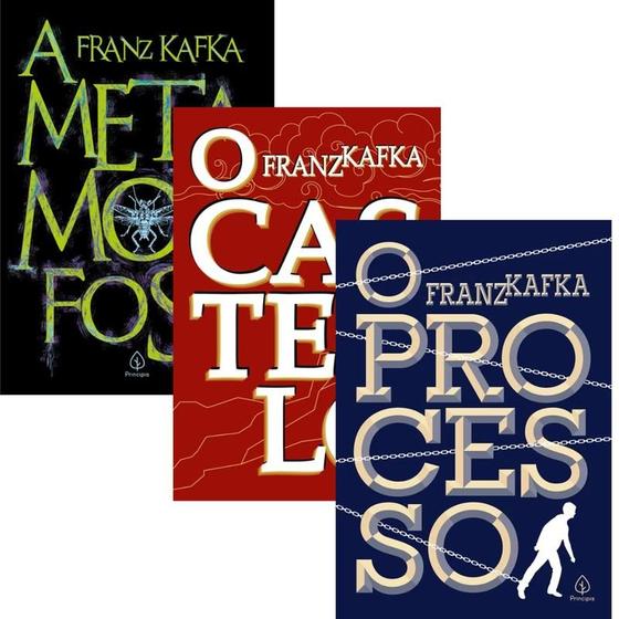 Kit 3 Livros Franz Kafka A metamorfose + O castelo + O processo Literatura - Atividade Educativo ...