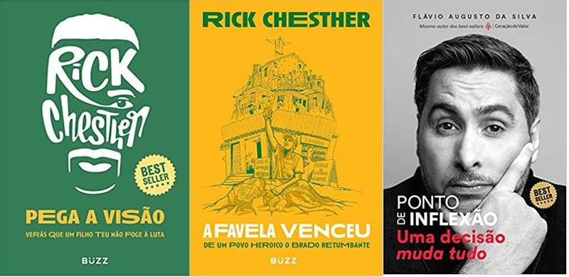 KIT 3 LIVROS RICK CHESTER Pega a visão + A favela venceu + Ponto de ...