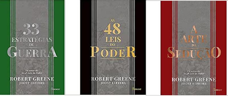 Kit 3 Livros Robert Greene 33 Estratat Sedução 48 Leis Poder - Kit de ...
