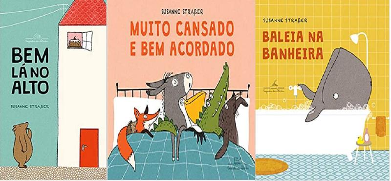 KIT 3 LIVROS SUSANNE STRABER Bem lá no alto + Baleia na banheira ...