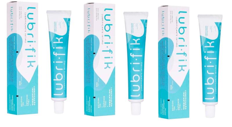 Kit 3 Lubrifik Lubrificante Intimo Gel 50G - Cimed - Lubrificante ...