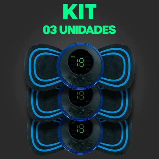 Kit 3 Massageador Portátil Relaxante Ombros Terapêutico Dor - FAZING ...