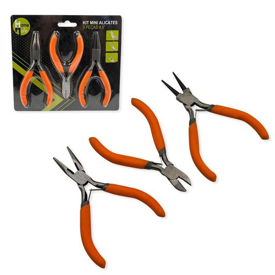 Kit 3 Mini Alicates Bijuteria Pescaria Eletrônica Ferramenta Certa para ...