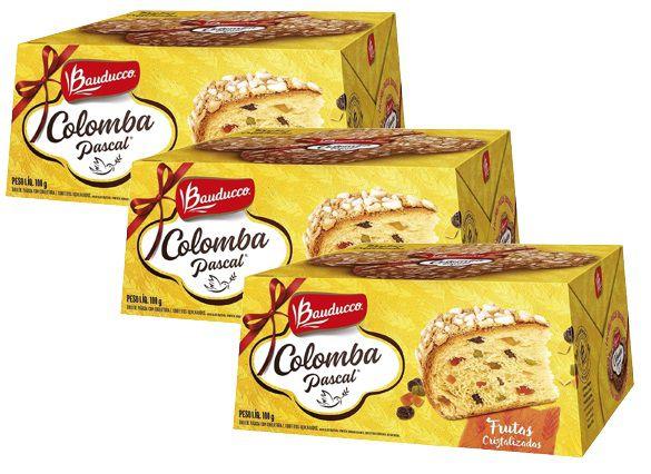 kit 3 Mini Colomba Pascal Frutas Cristalizas Bauducco 100g - Colomba ...