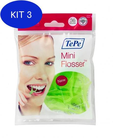 Kit 3 Mini Flosser Tepe - Descartáveis - Fio Dental - Magazine Luiza