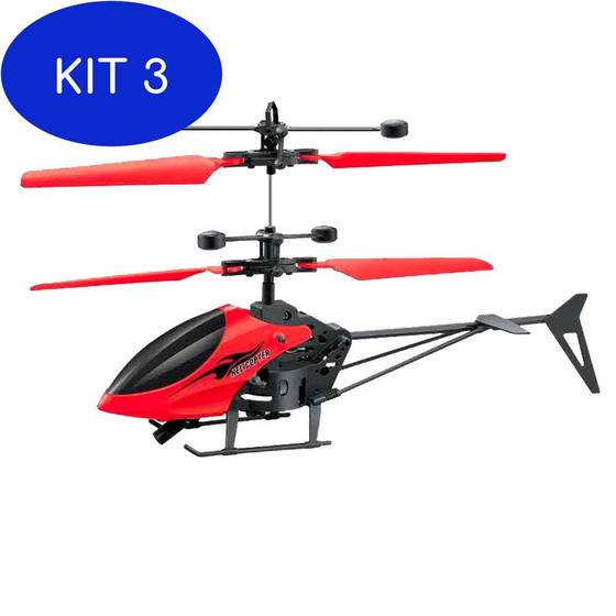 Kit 3 Mini Helicóptero Quadricóptero Fire Bird - Polibrinq - Aviões e ...