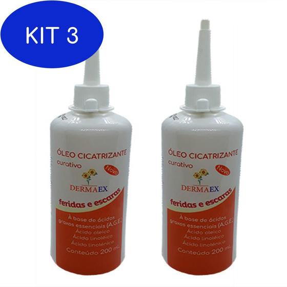 Kit 3 Oleo De Girassol Dermaex Age 200Ml 2 Uni - Óleo Corporal ...