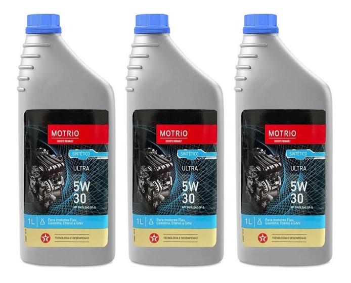Kit 3 Óleo Motrio 5w30 Sintético Ultra Api Sn - Texaco - Lubrificantes ...