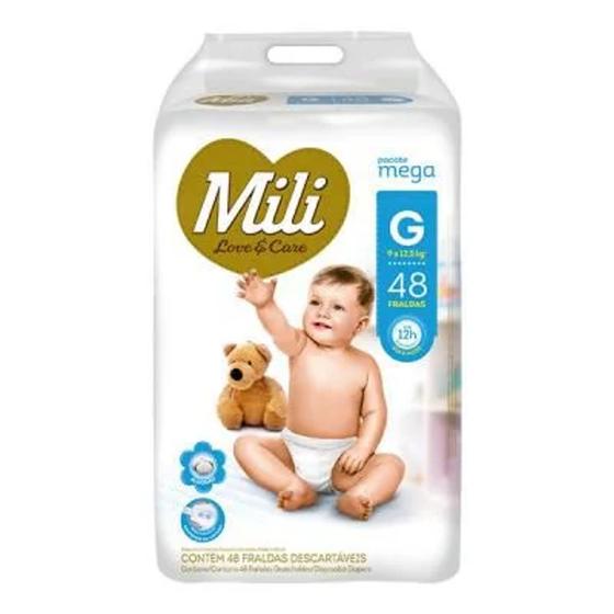 kit 3 pacotes Fraldas Descartáveis Milli love&care Mega - MILI - Fralda ...
