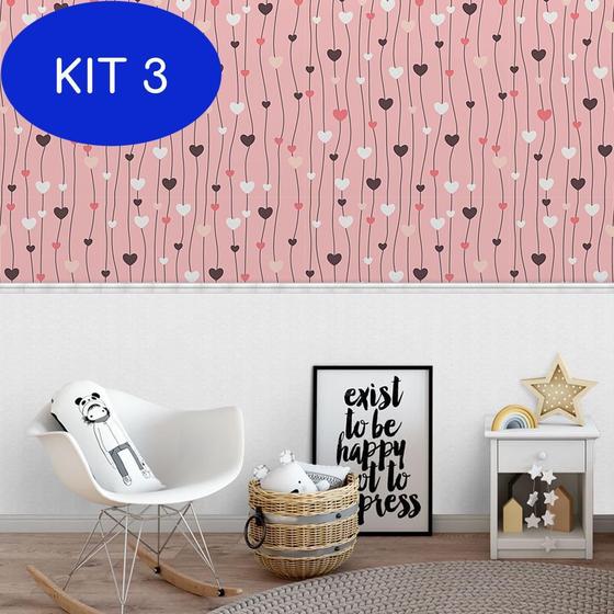 Kit 3 Papel De Parede Adesivo Infantil 0001 - 1,50M X 0,58Cm - Paredes Decoradas - Papel de ...