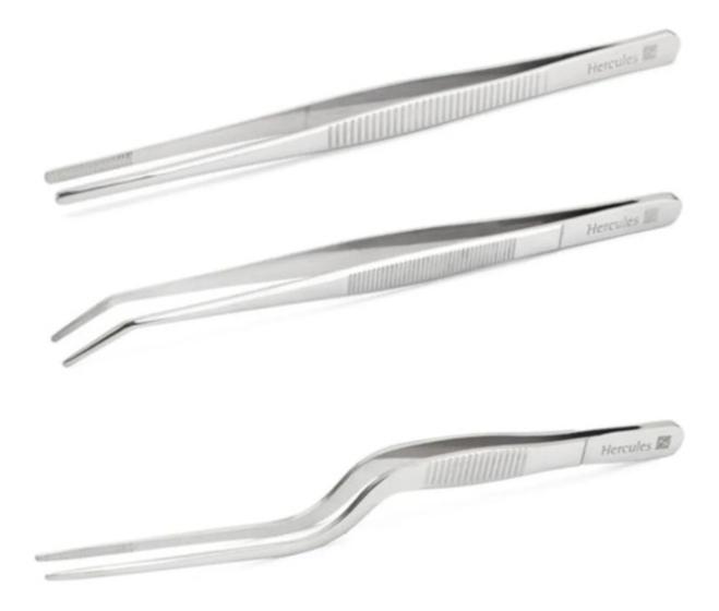 Kit 3 Pinças Culinária Aço Inox Empratamento Hercules 16cm - Pegador ...